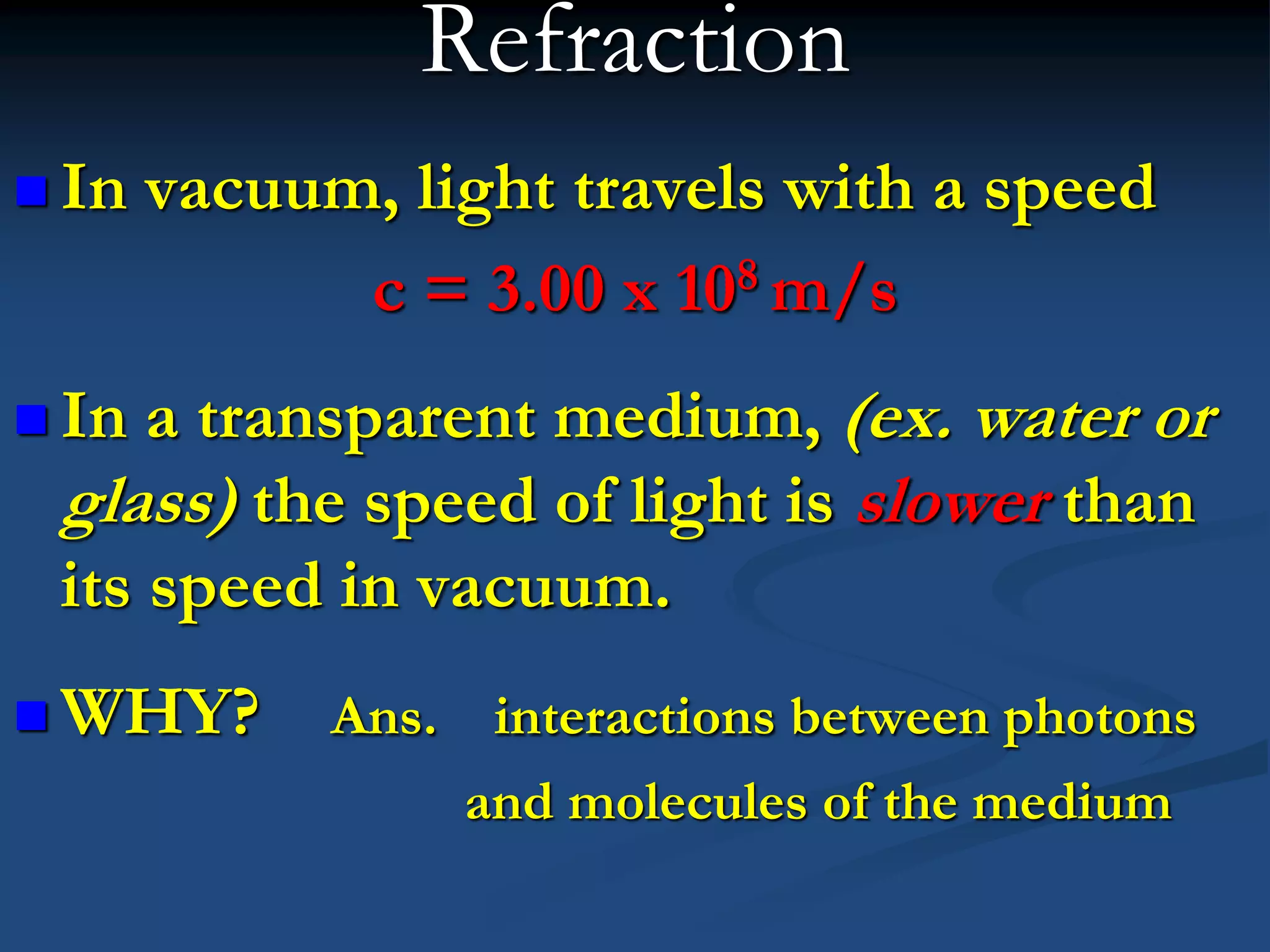 Refraction of Light | PPTX