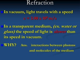 Refraction of Light | PPTX