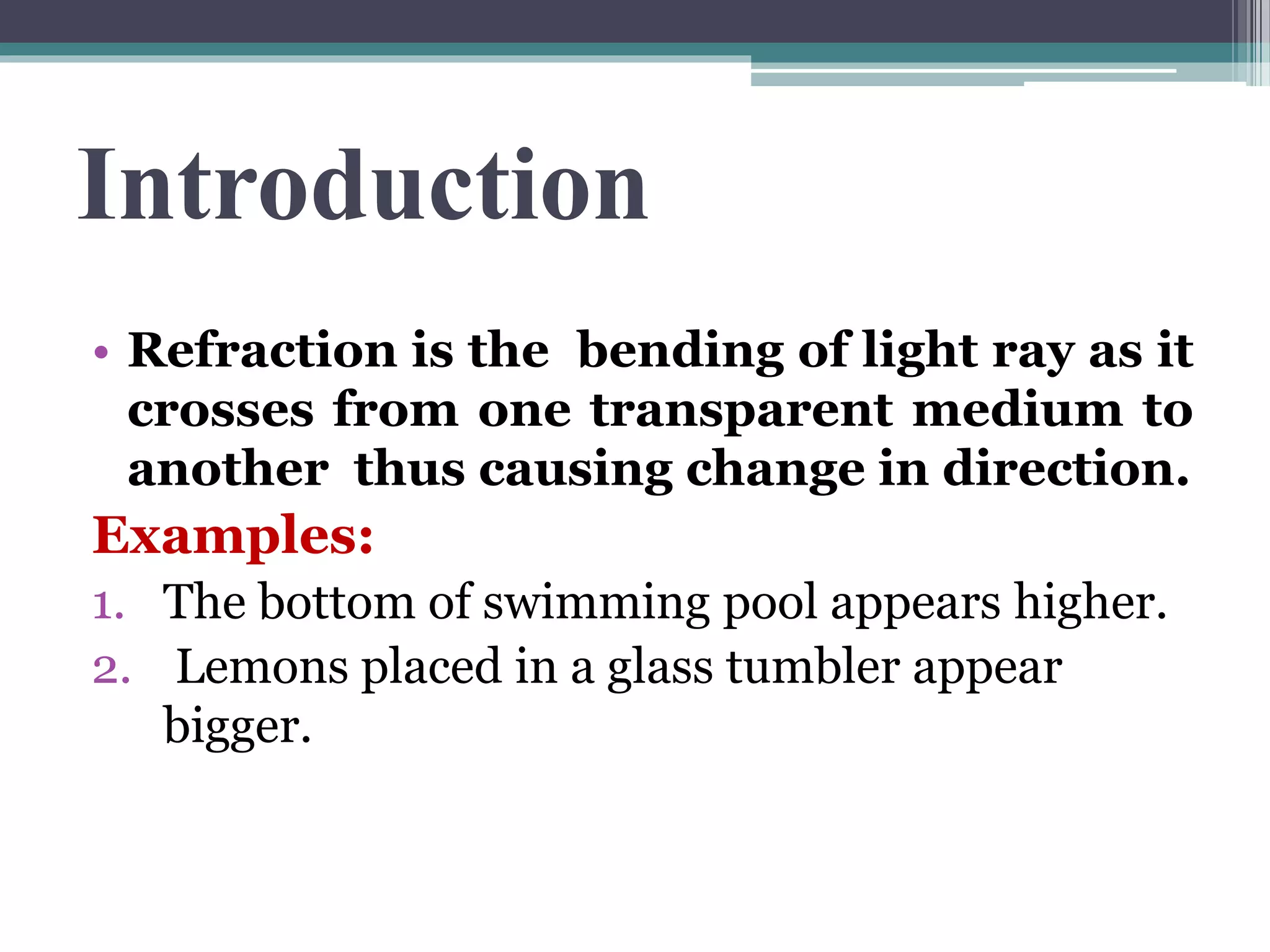 Refraction of light | PPTX