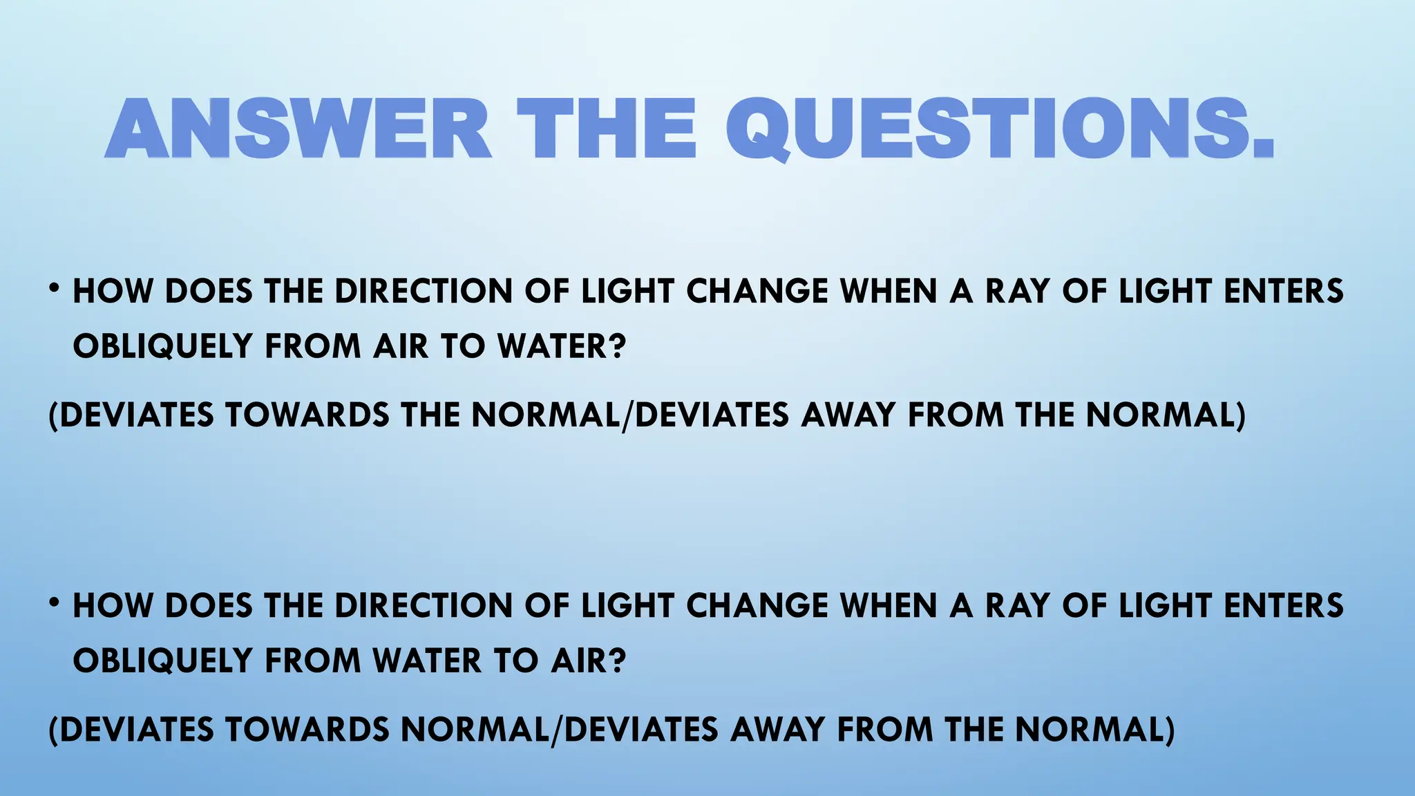 REFRACTION OF LIGHT.................pptx