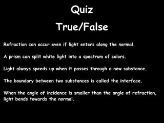 Refraction of light explained with examples.ppt