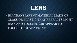REFRACTION OF LIGHT IN LENSES.pptx