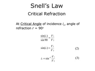 Fundamentals of Seismic Refraction | PPT