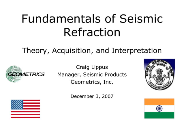 Fundamentals of Seismic Refraction Theory | PPT