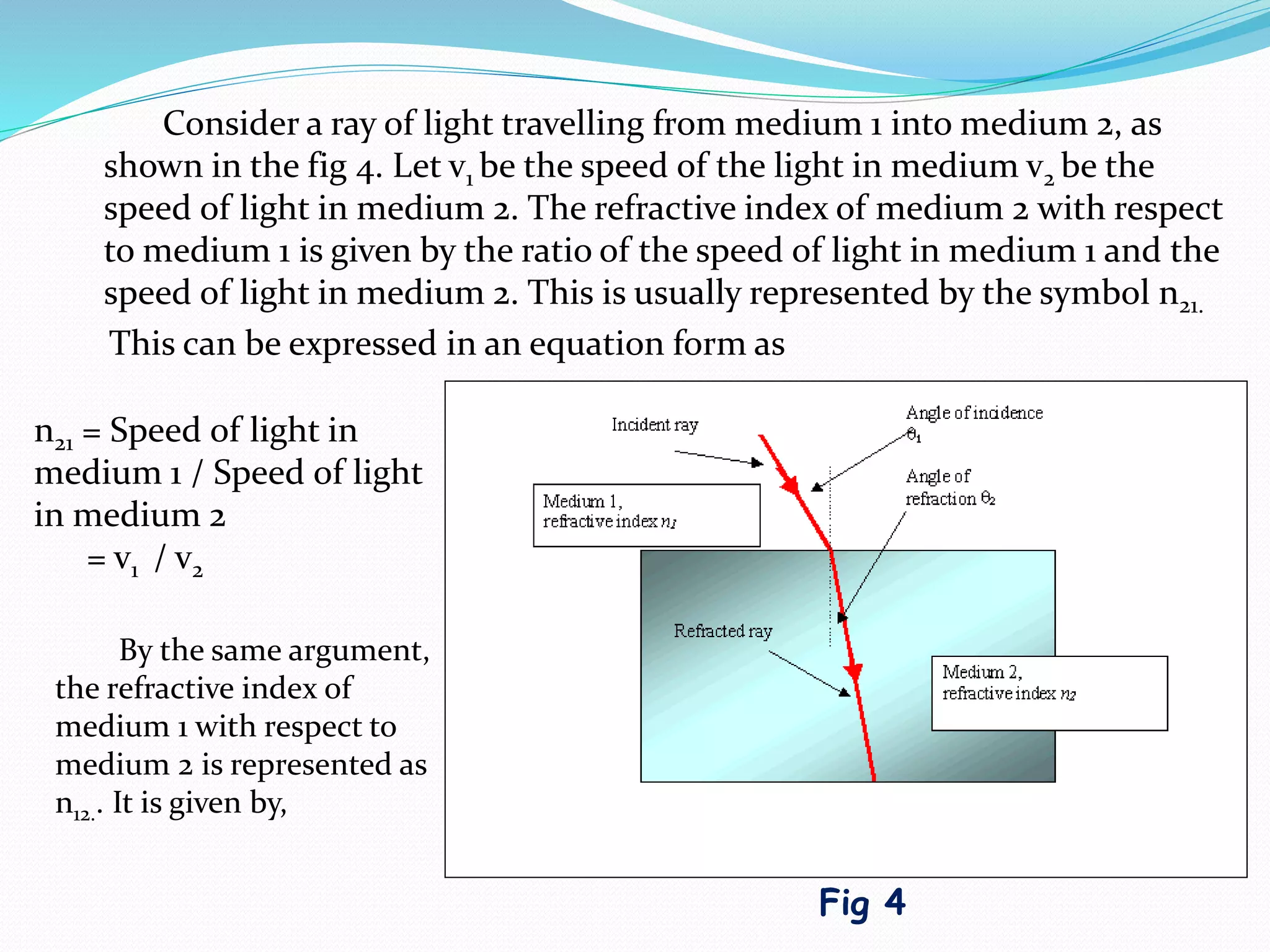 Refraction through a glass slab and the refractive index | PPTX