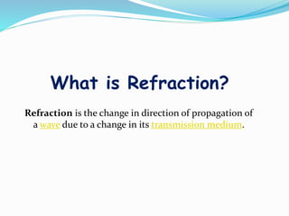 Refraction through a glass slab and the refractive index | PPTX
