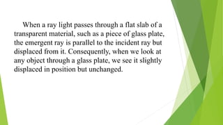 Refraction through Plane parallel plates | PPTX