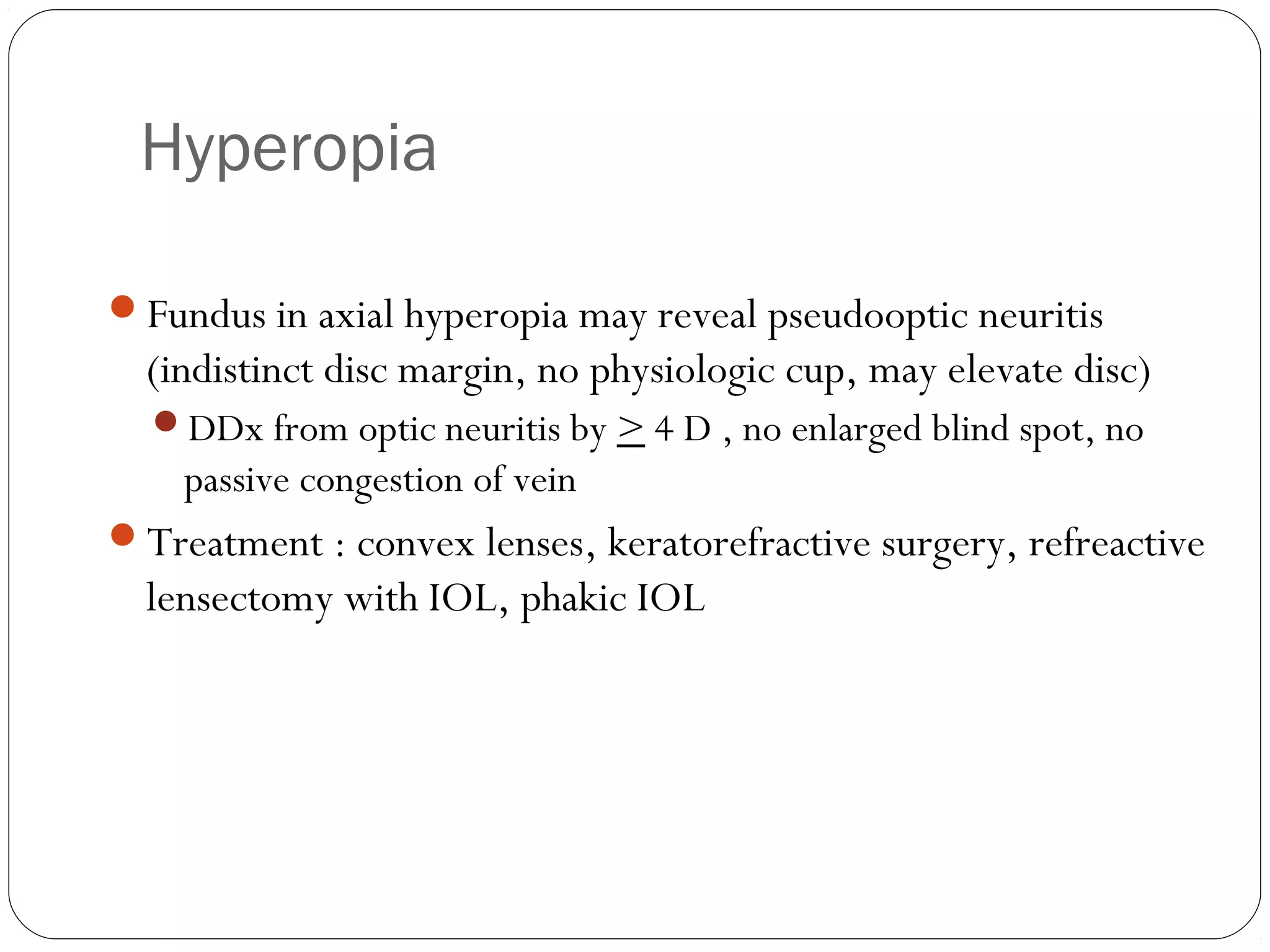 Refractive error | PPT