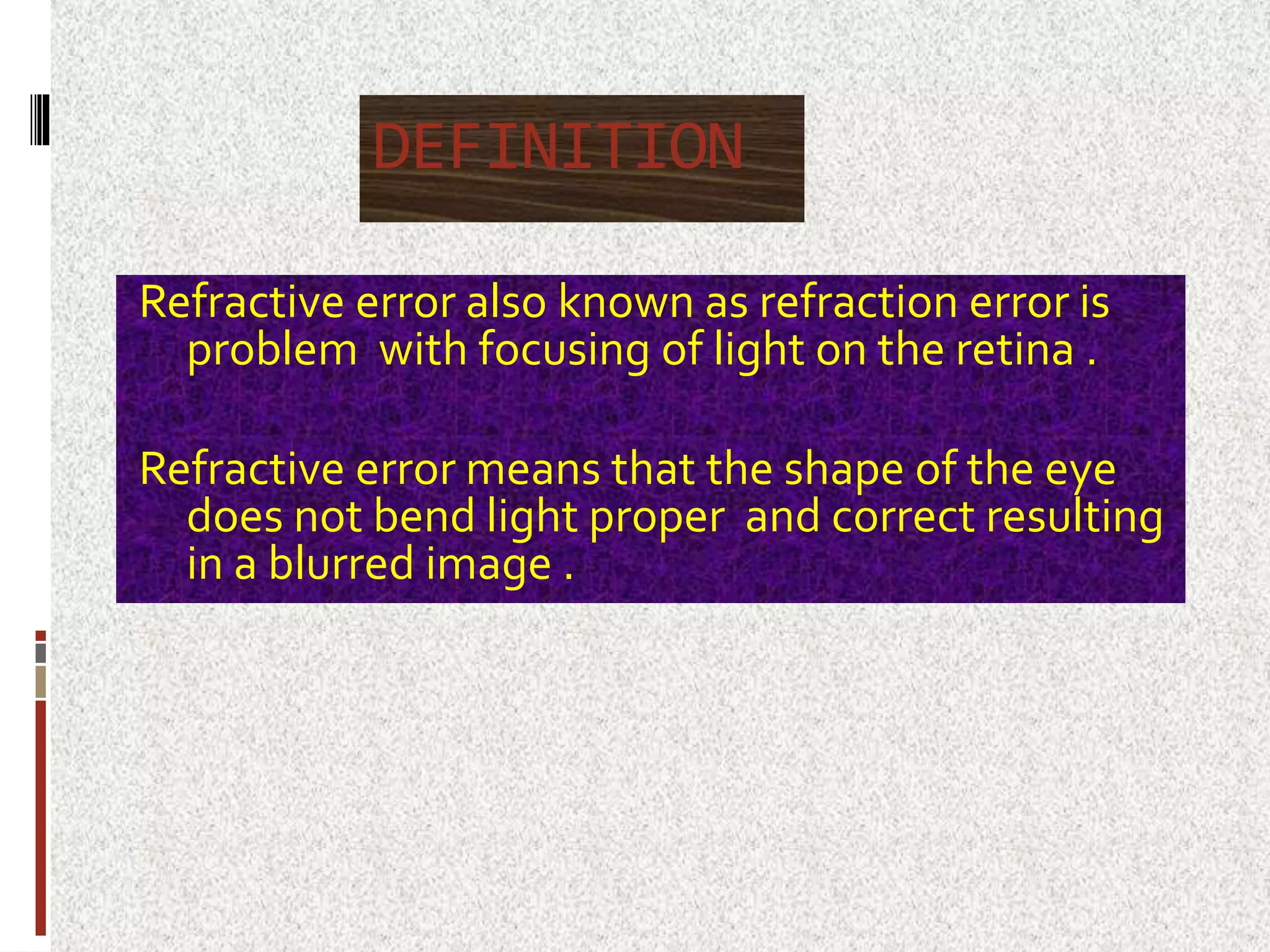 Refractive error | PPTX