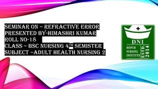 refractive error.pptx reference nursing e | PPT