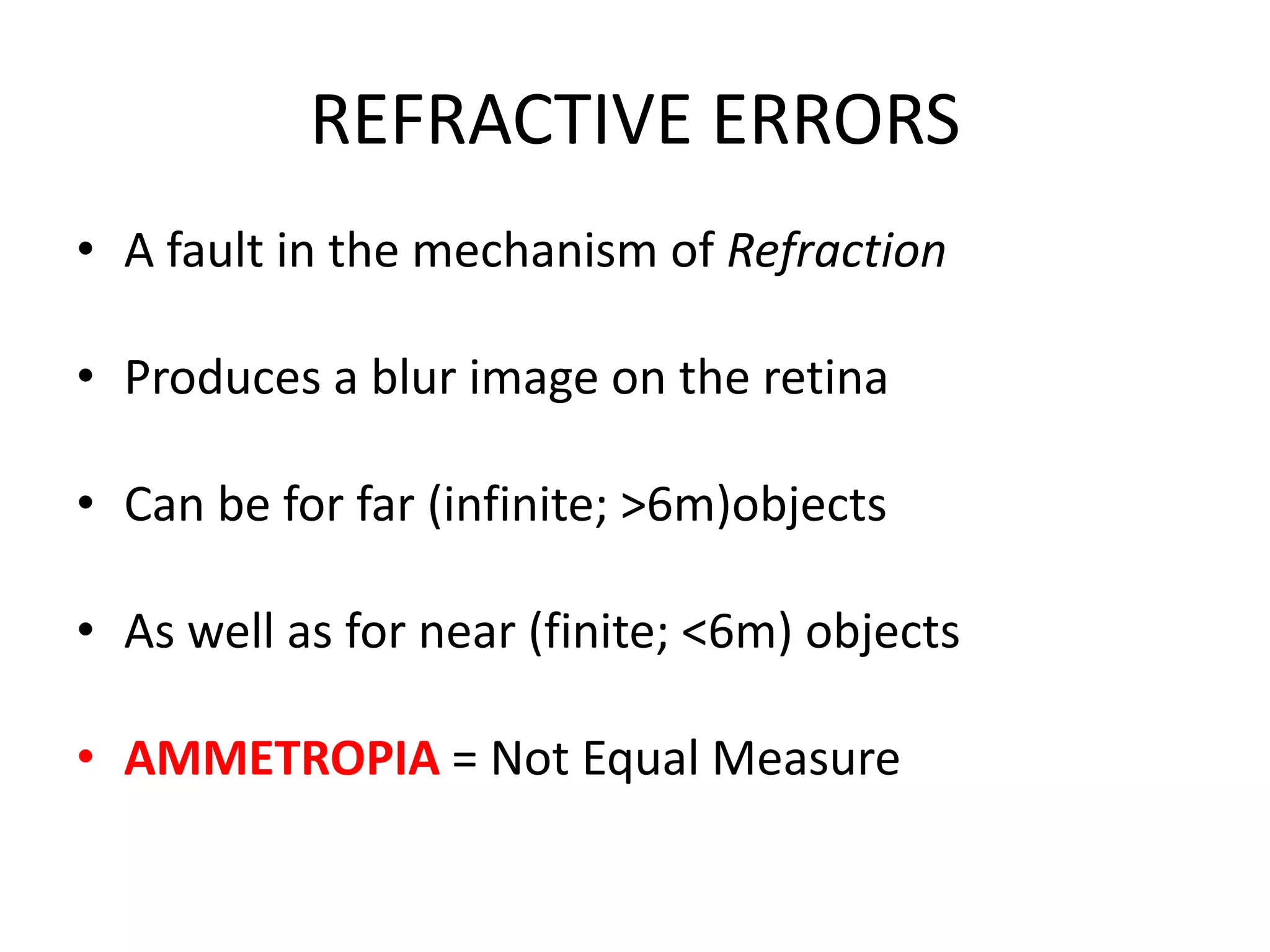 Refractive errors | PPTX