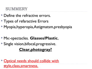 Refractive errors | PPT