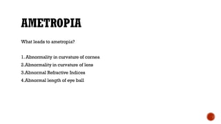 Refractive Errors | PPT