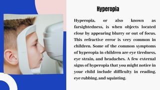 Refractive Errors In Children | PDF