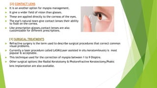 Refractive errors & their management | PPTX