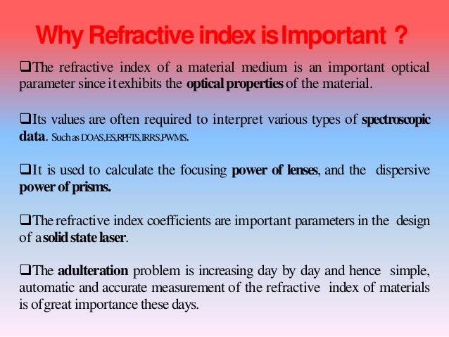 Refractive index