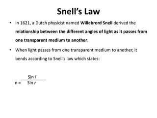 Refractive index | PPTX