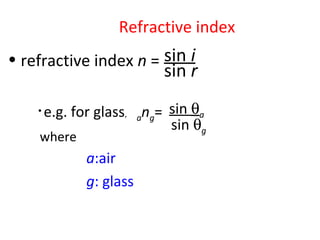 Refractive indeX | PPT