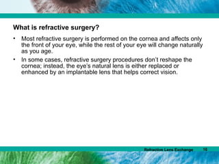 Refractive lens exchange 2017 | PPT