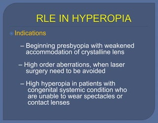 REFRACTIVE LENS EXCHANGE(CLEAR LENS EXTRACTION).pptx by sudhakar.pptx