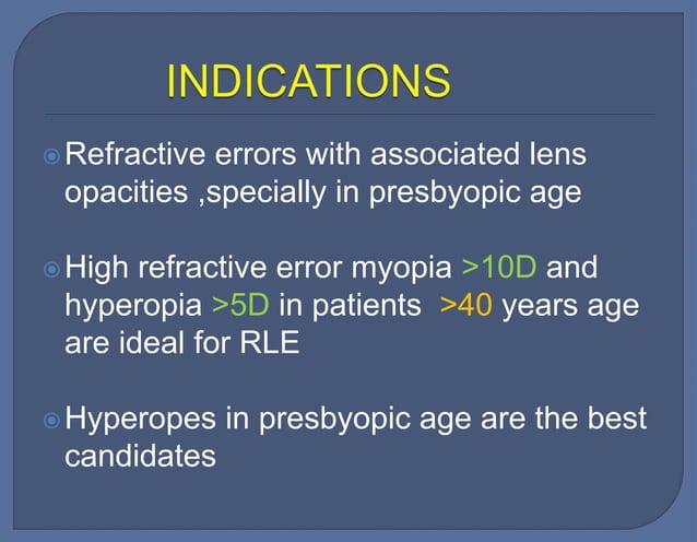 REFRACTIVE LENS EXCHANGE(CLEAR LENS EXTRACTION).pptx by sudhakar.pptx