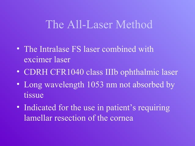 Refractive surgery basics, LASIK | PPT
