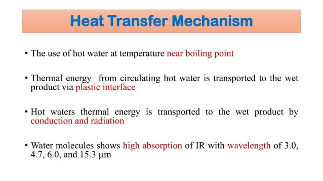 Refractive window drying - a novel technology | PPT