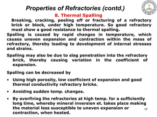 Refractories | PPT | Physics | Science