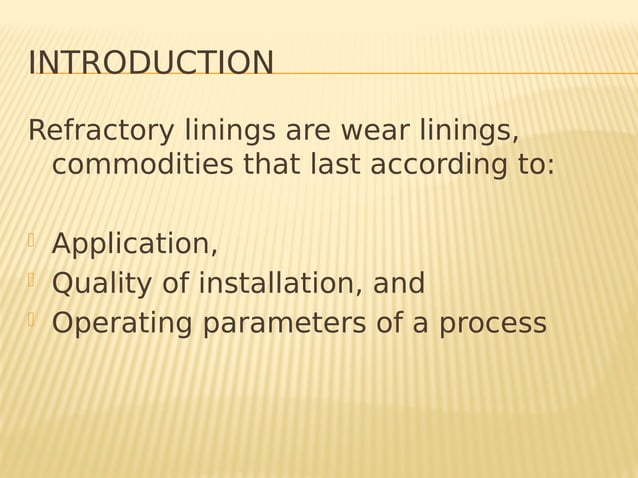 Refractories lesson introduction slidesh | PDF | Chemistry | Science