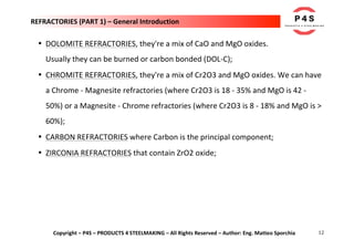 REFRACTORIES (PART 1) - General Introduction (steel, steelmaking ...