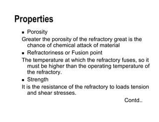 Refractories and its types www.chemicallibrary.blogspot.com