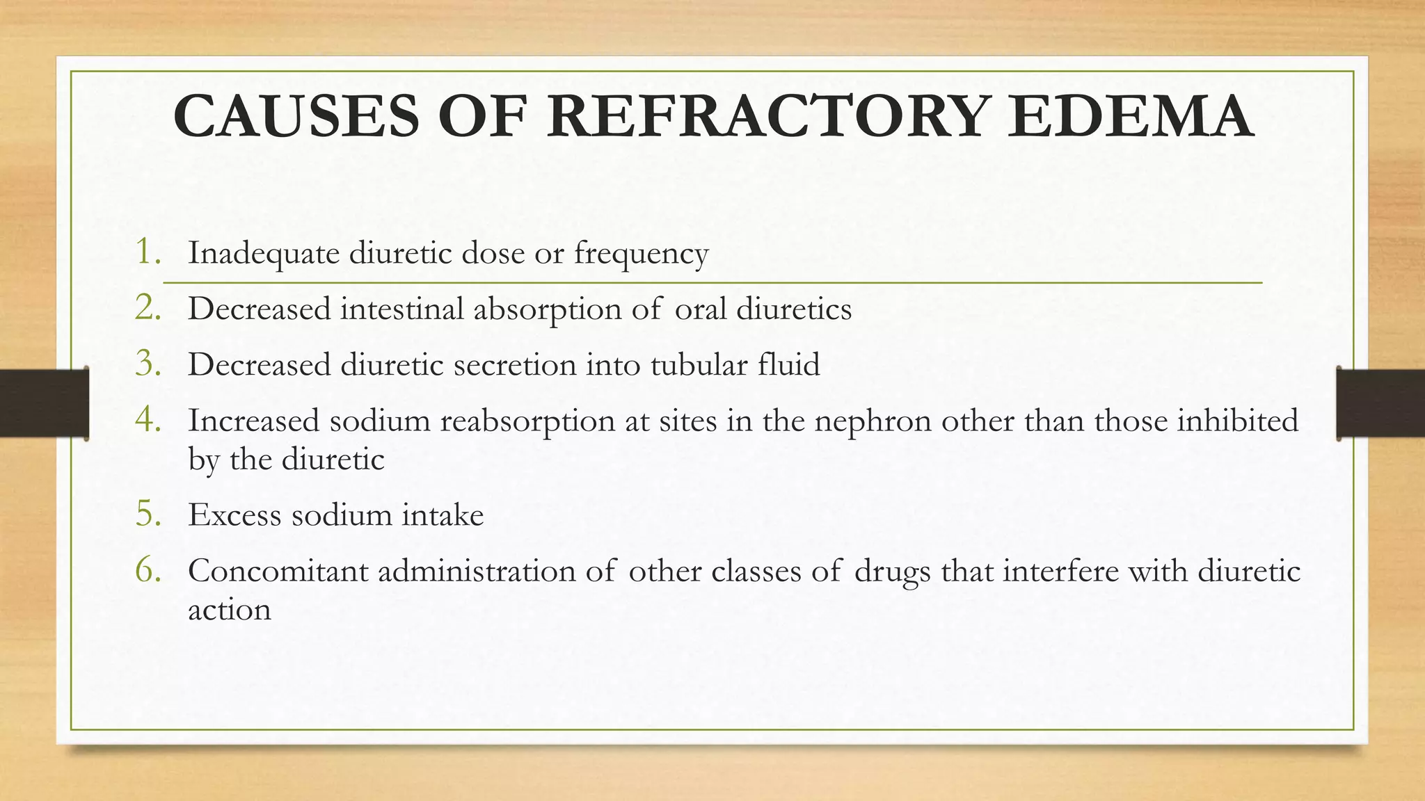 Refractory Edema | PPTX