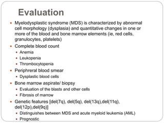 Refractory anemia case report mds | PPT