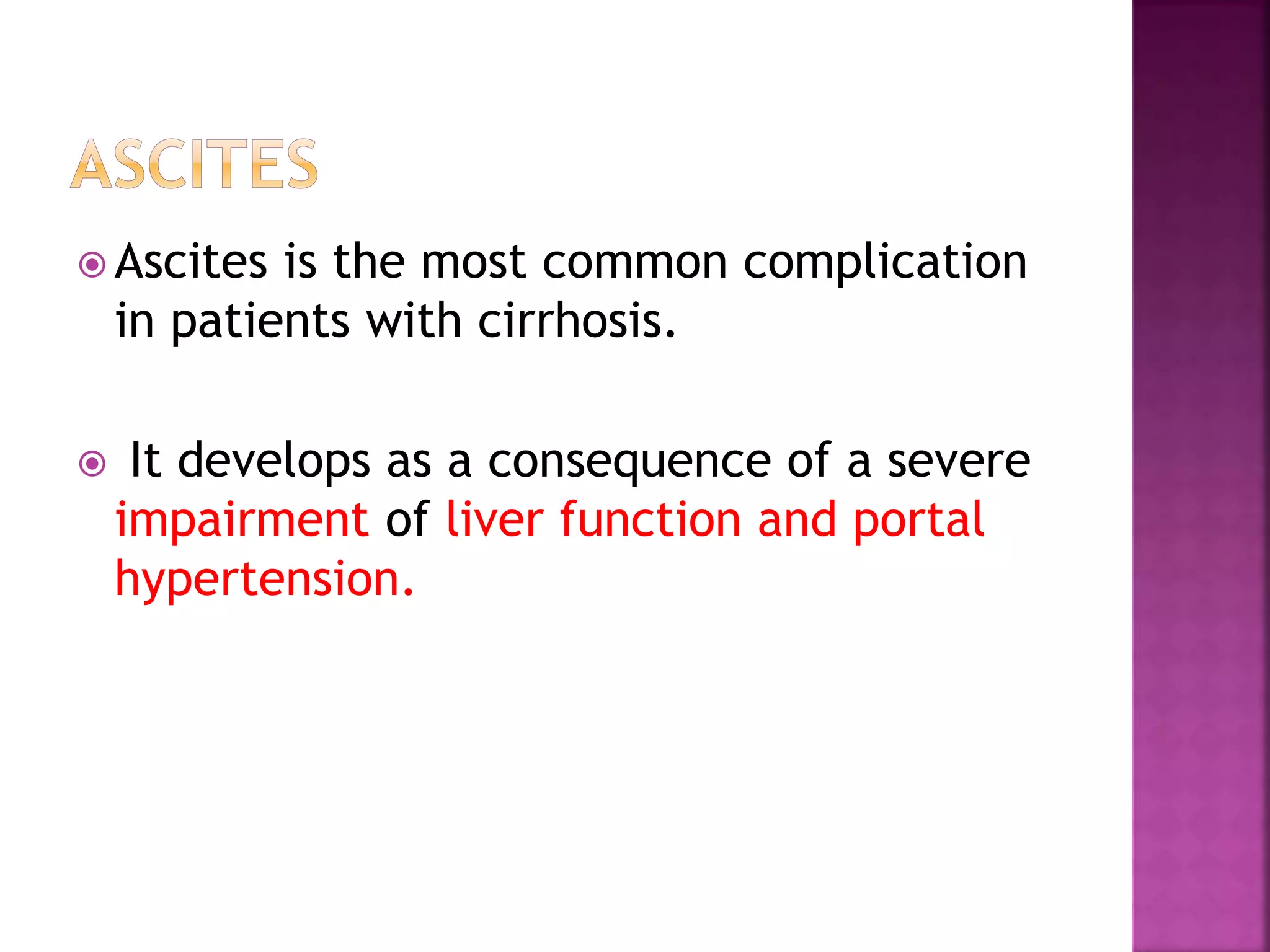 Refractory ascites | PPTX