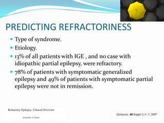 Refractory epilepsy | PPT