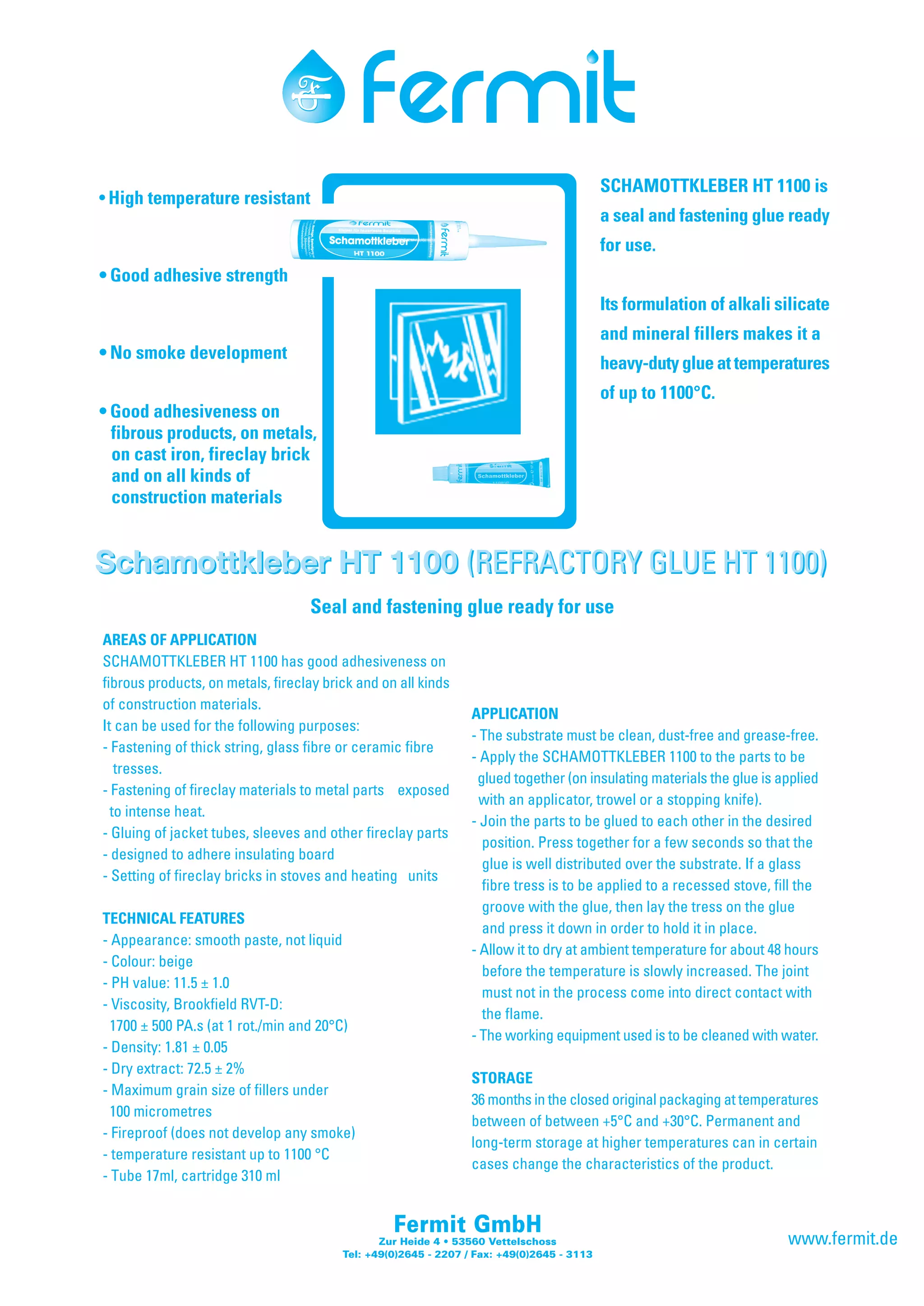 Refractory Glue 1100 deg C | PDF