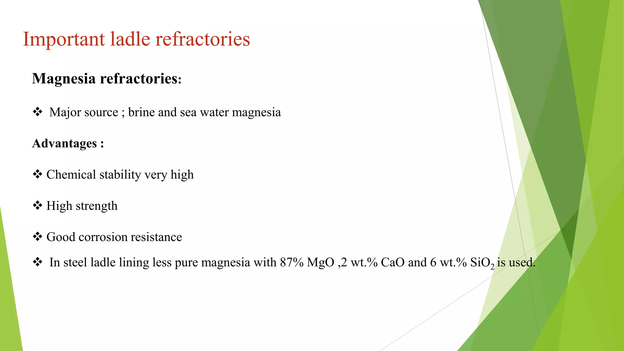 Refractory in steel ladle application | PPTX