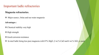 Refractory in steel ladle application | PPTX