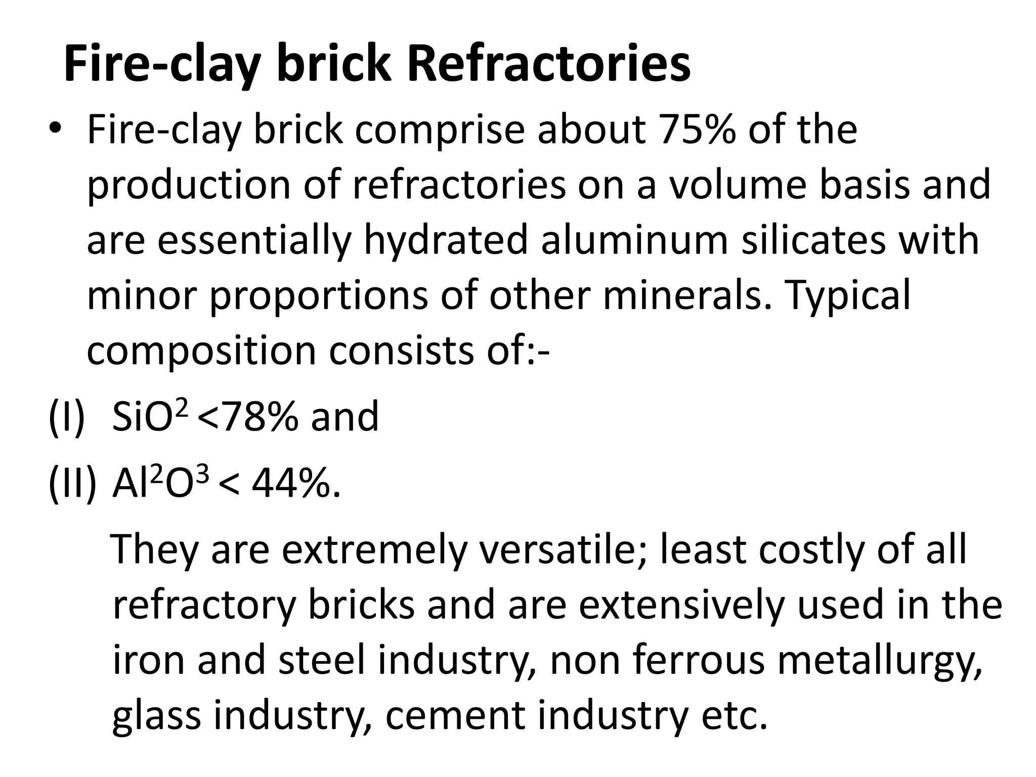 Refractory materials | PPTX | Geology | Science
