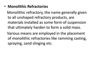 Refractory materials | PPTX
