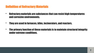 Refractory Materials mechanical engineering | PPTX | Indoor ...