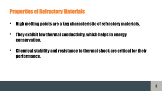 Refractory Materials mechanical engineering | PPTX