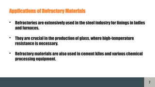 Refractory Materials mechanical engineering | PPTX