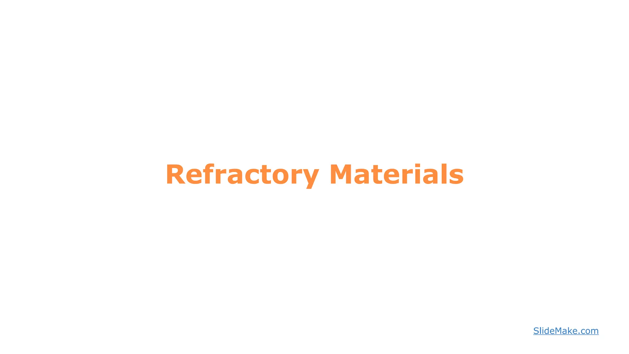 Refractory Materials mechanical engineering ppt | PPTX
