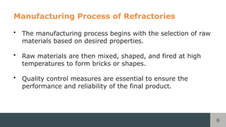 Refractory Materials mechanical engineering ppt | PPTX | Indoor ...