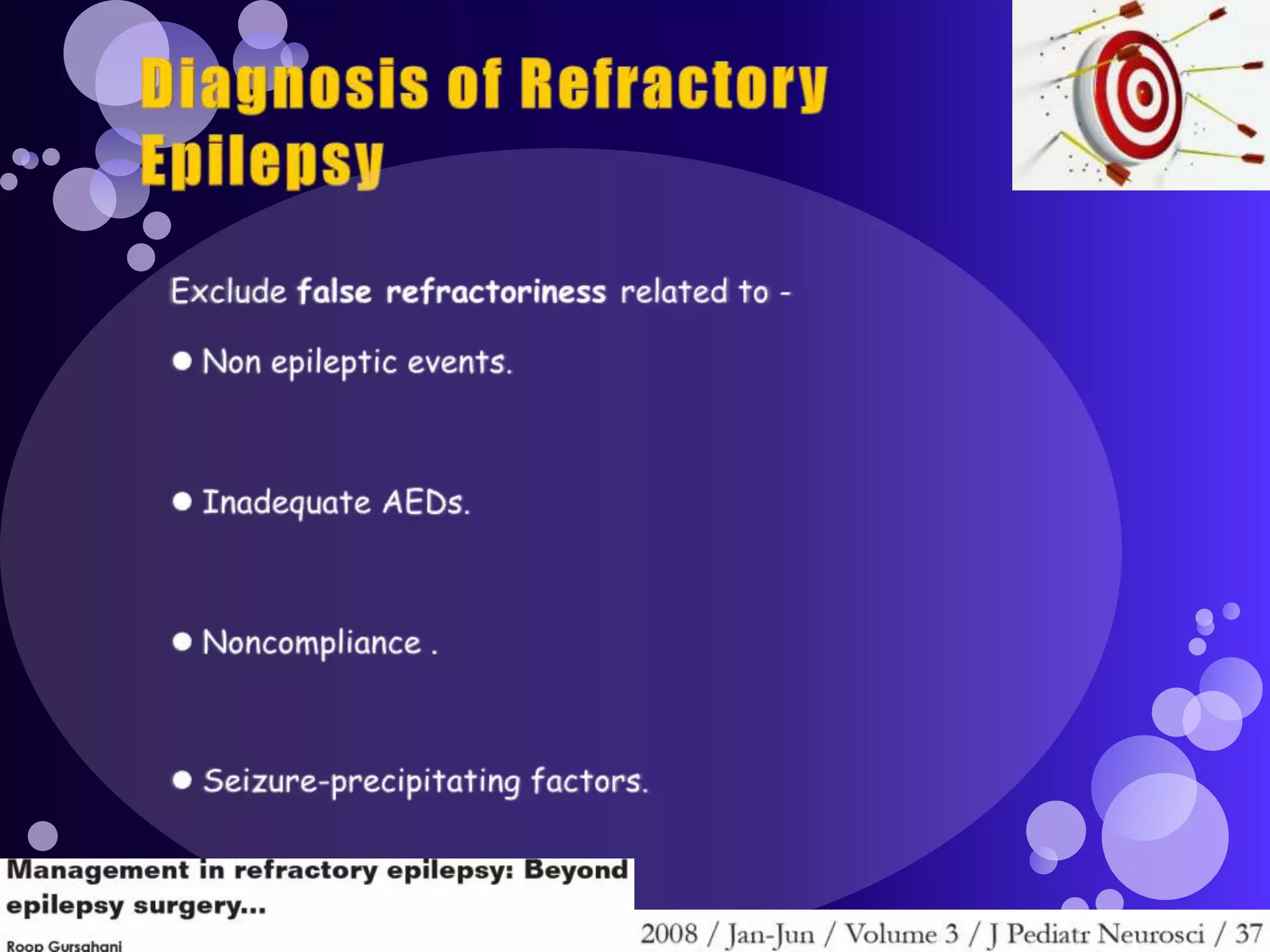 Refractory pediatric epilepsy ,Management | PPTX