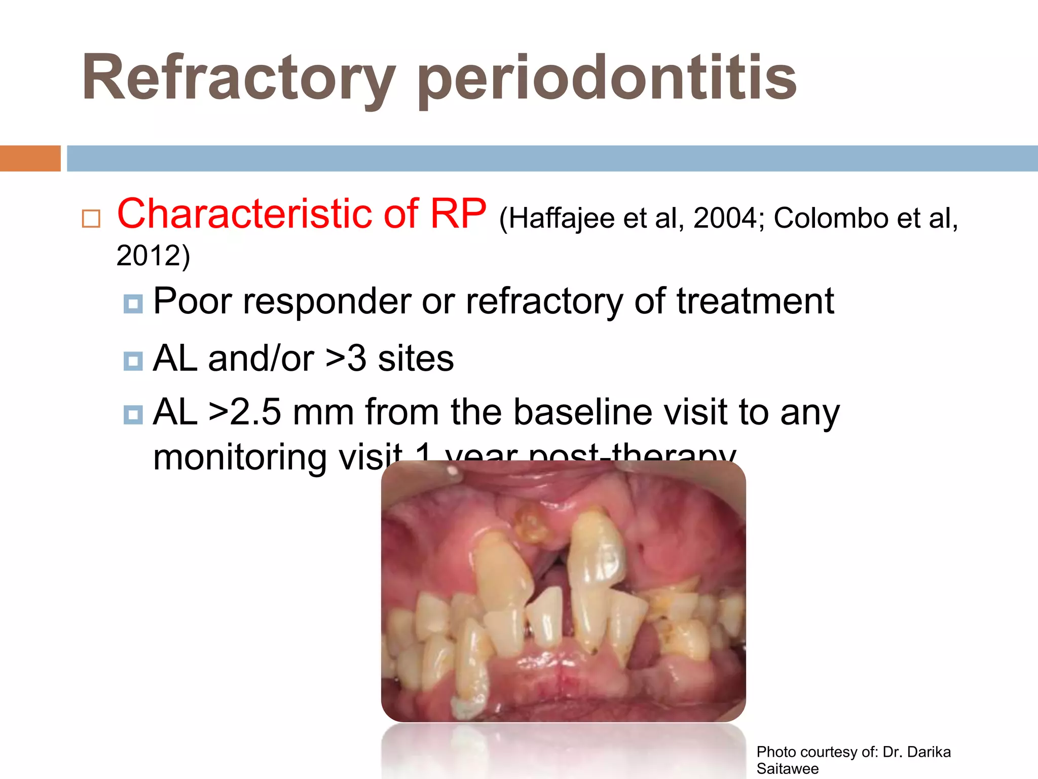 Refractory periodontitis | PPTX
