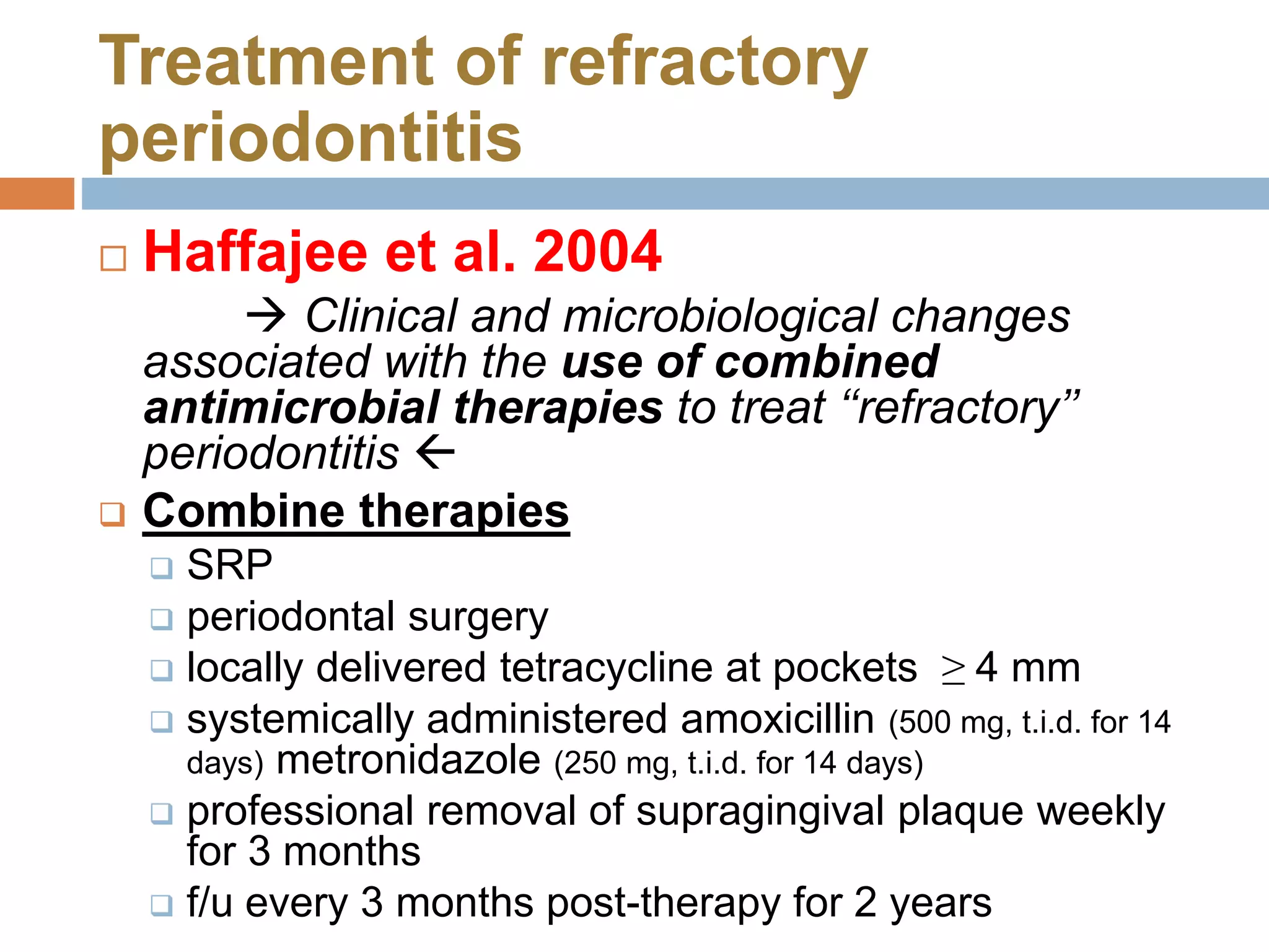 Refractory periodontitis | PPTX