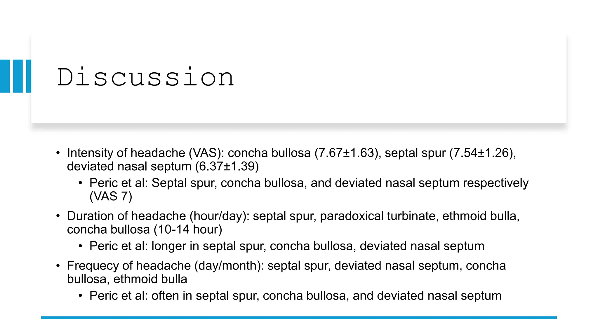 Refractory rhinogenic headache cause (discussion and result)n | PPTX