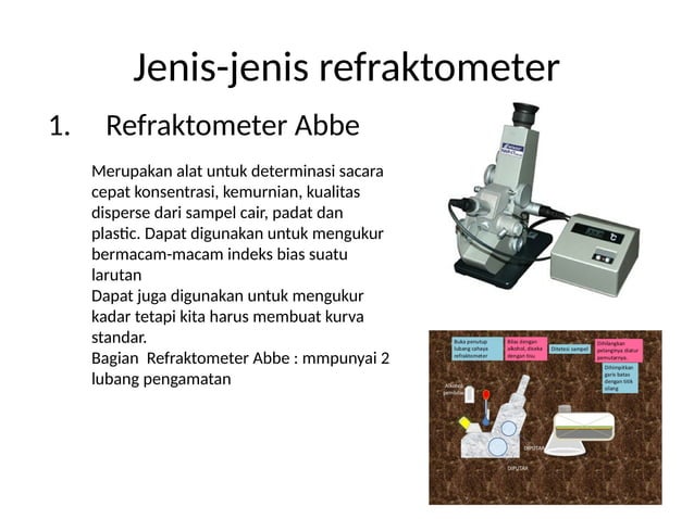 Mata kuliah instrumen Refraktometer.pptx